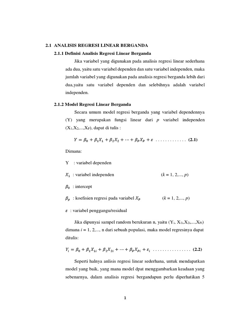 p9 Regresi Linear Berganda | PDF
