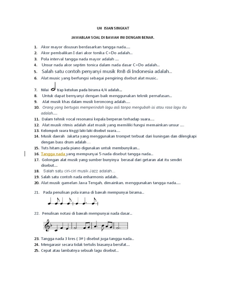 Latihan Soal TDM Kelas 11 | PDF