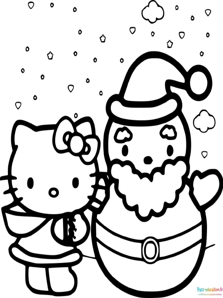Coloriage Hello Kitty 38 PDF Gratuit A Imprimer | PDF