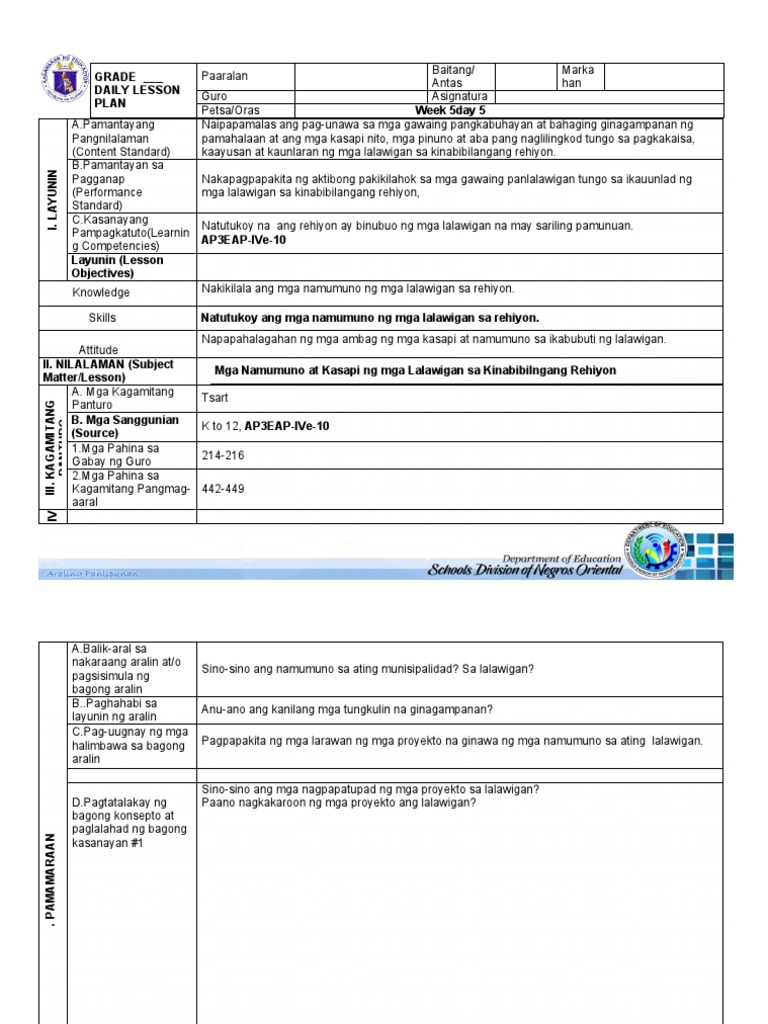AP3 (4thQ) - Week 5, Day5 | PDF
