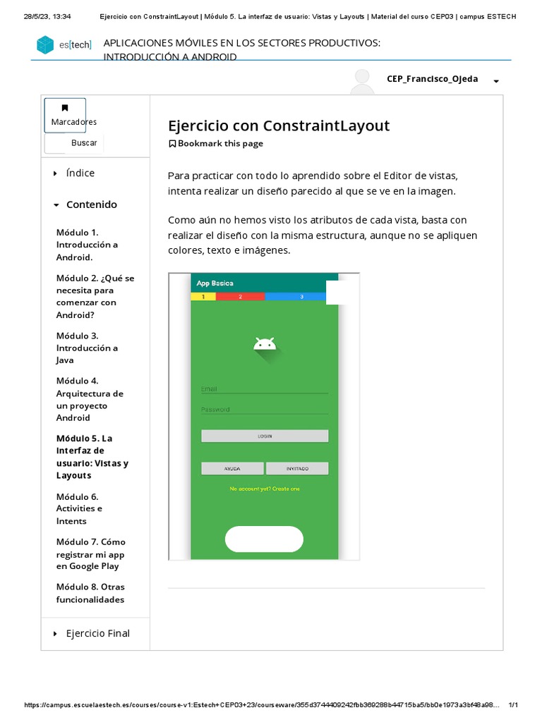 Ejercicio Con ConstraintLayout - Módulo 5. La Interfaz de Usuario ...