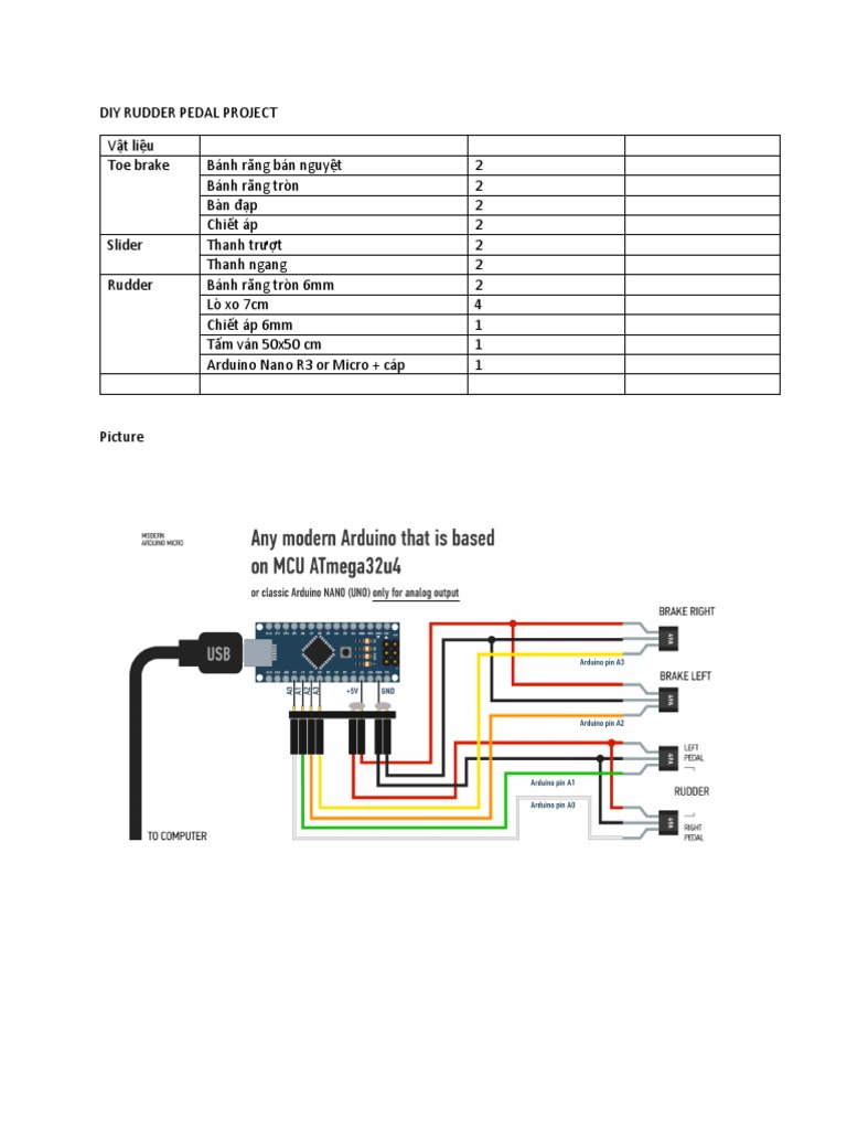 Diy Rudder Pedal Project | PDF