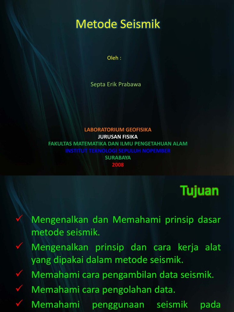 Seismik Refraksi | PDF | Sains & Matematika