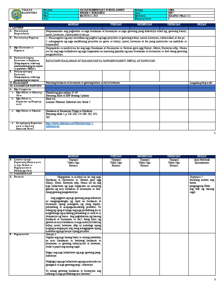 Le Desa Epp Q4W2-3 | PDF
