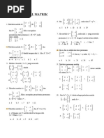 Soal Matematika SMA: Matriks | PDF
