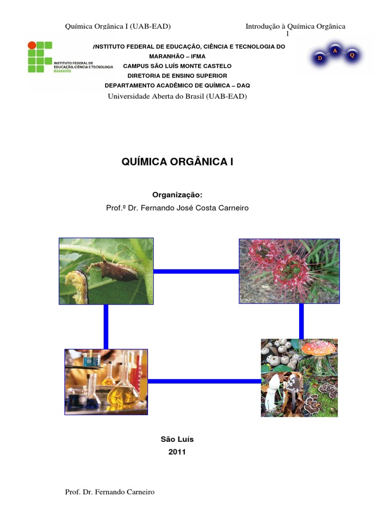 Apostila De Quimica Organica I Completa Corrigido Ok Pdf Ligação