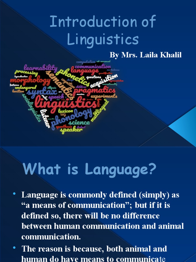 Introduction of Language | PDF Introduction of Language | PDF