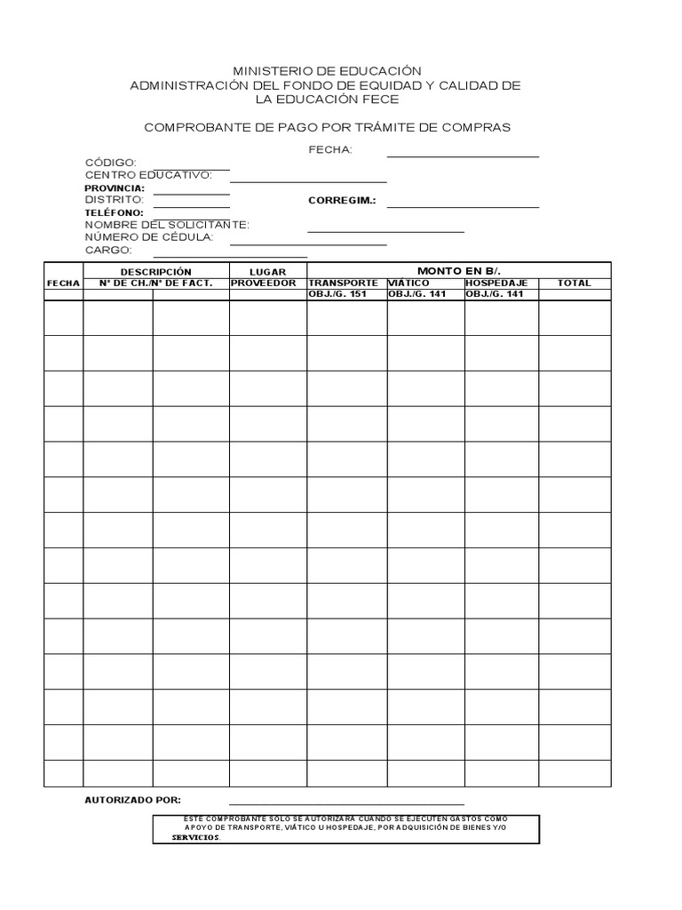 Formulario de Viático | PDF