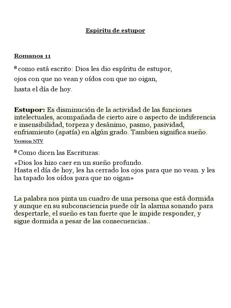 Significado y etimología de "estupor" | PDF | Conciencia | Cerebro