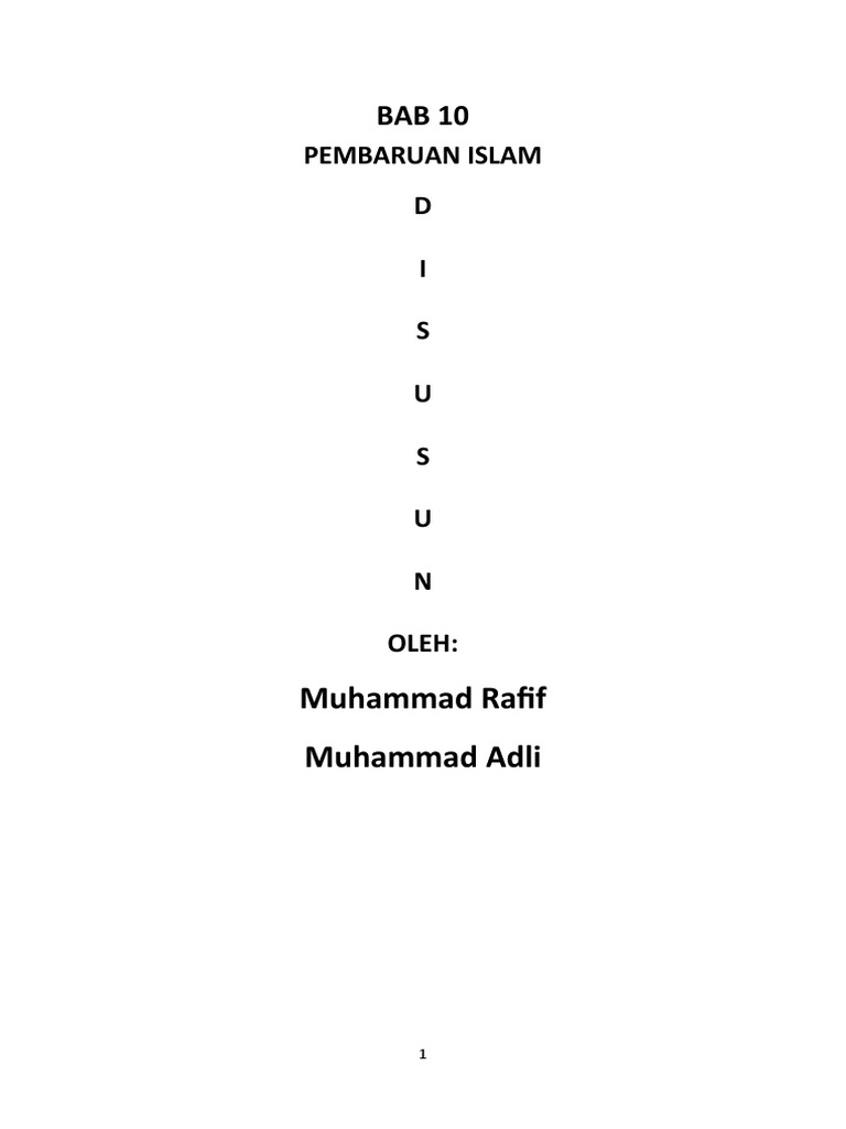 Punya Rafif 1 | PDF