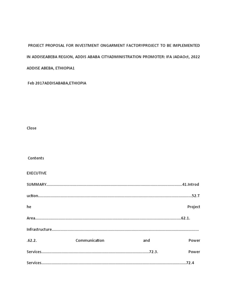 Ifa Garment Project | PDF