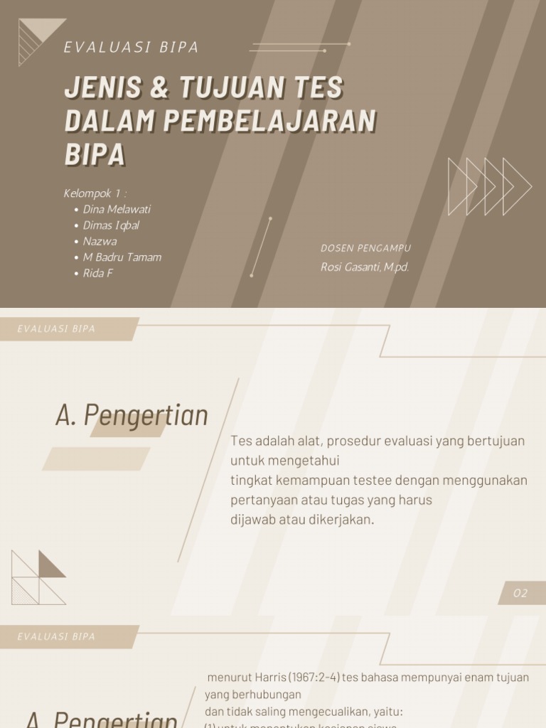 Evaluasi BIPA | PDF