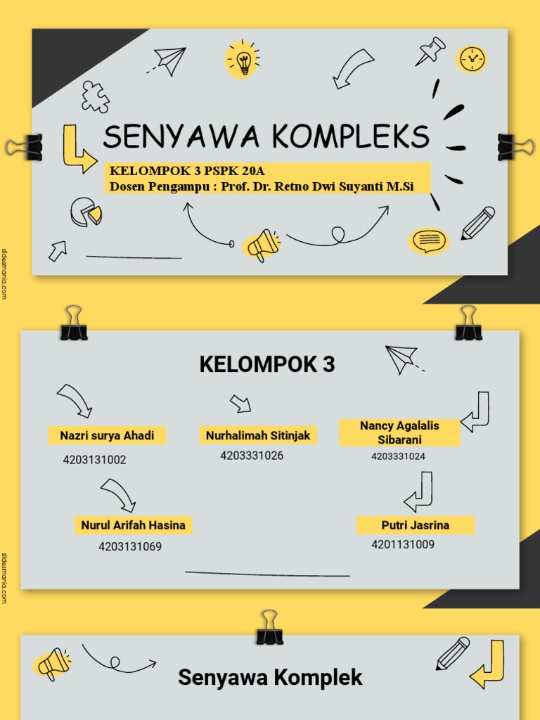 Kel 3 Senyawa Kompleks - Kimia Anorganik - PSPK 20a | PDF