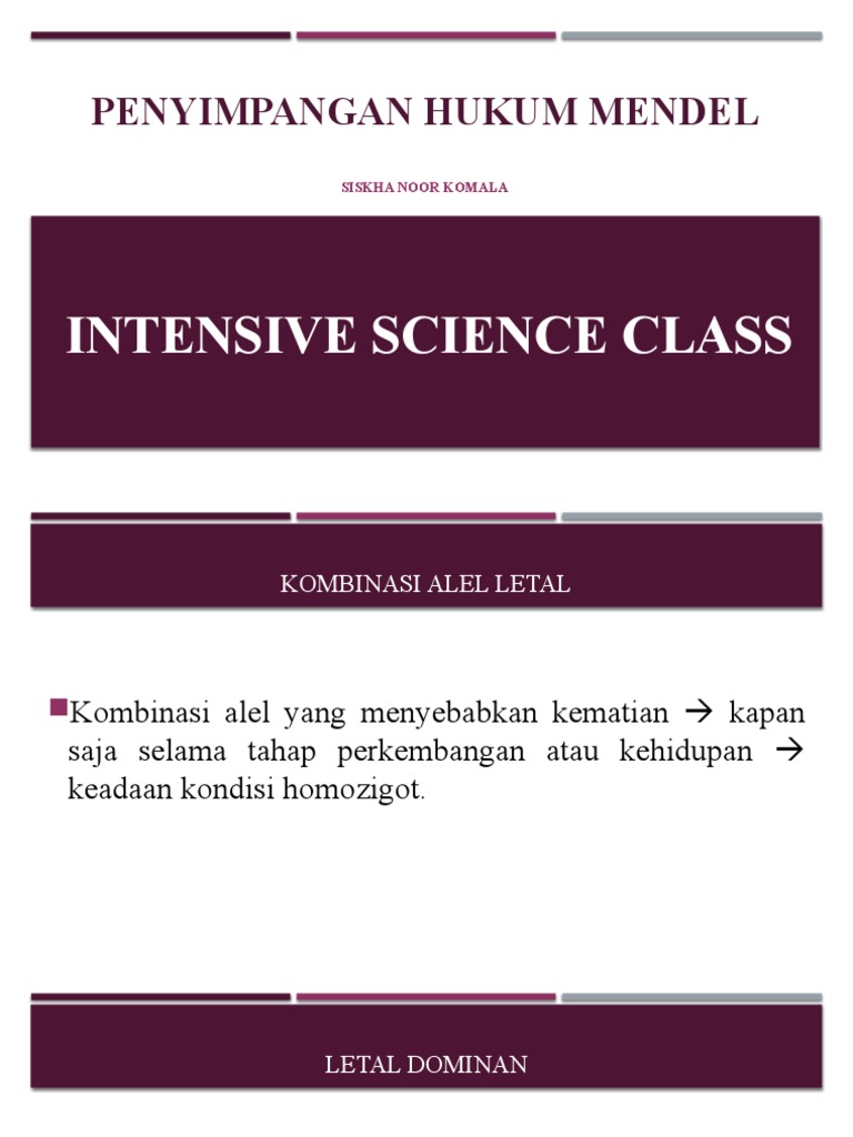 Materi 8 (Penyimpangan Mendel) | PDF