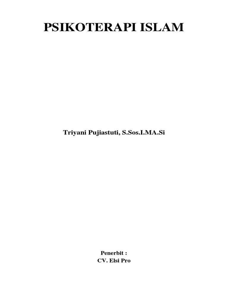 Psikoterapi Islam | PDF