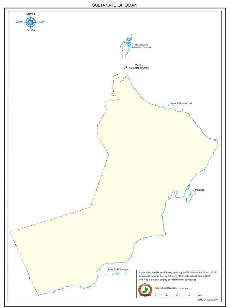 Oman Outline Map | PDF