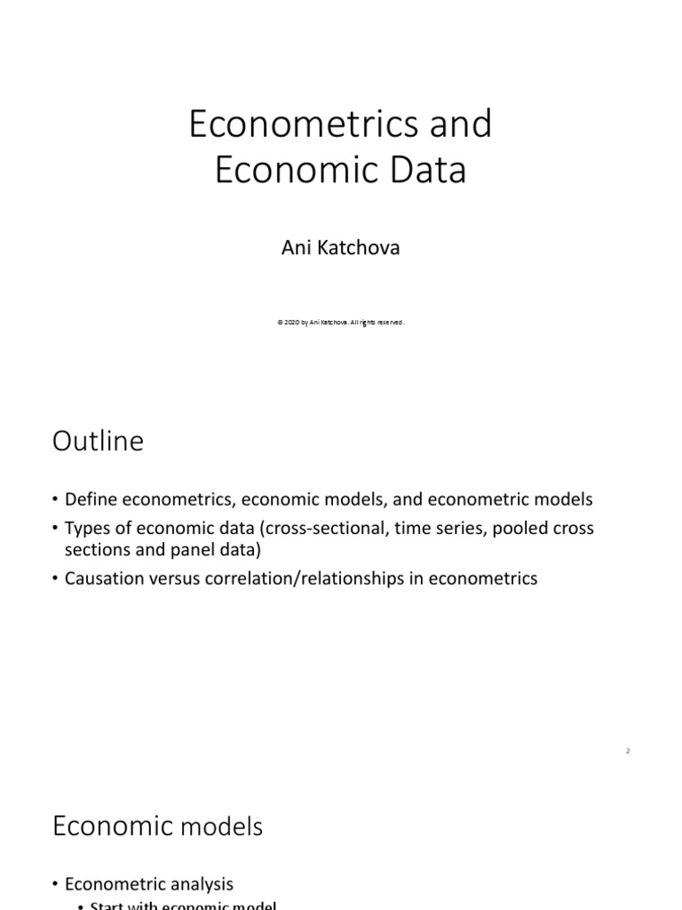 Introduction to Econometrics and Data | PDF | Econometrics | Dependent ...