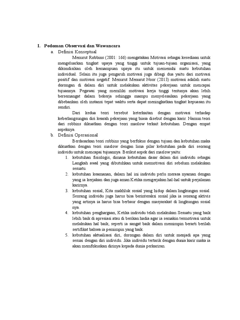 Kelompok 6 - Guide Observasi Dan Wawancara | PDF