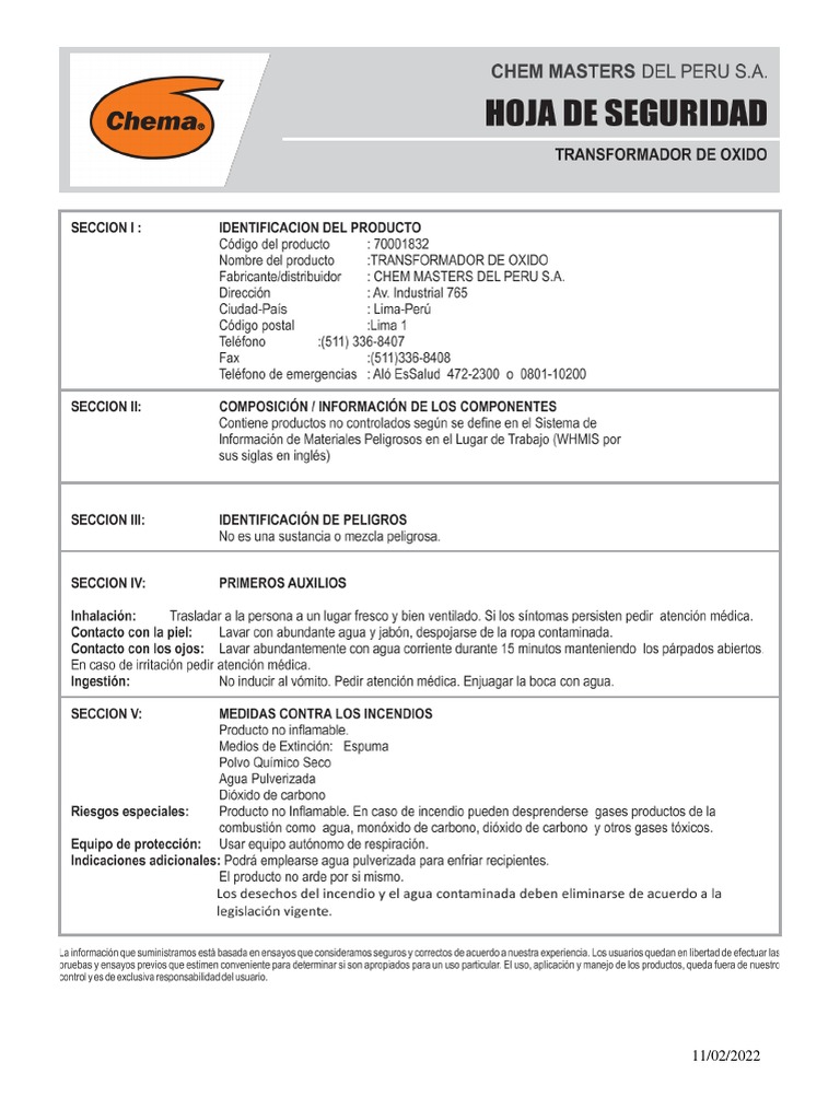 Transformador de Oxido Hs | PDF