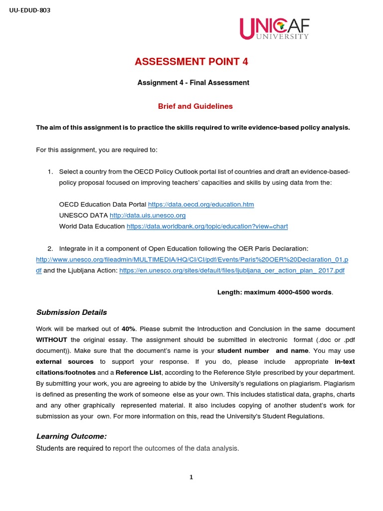 Week 8 - Final Assessment (Summative Assignment 4) 1 | PDF ...
