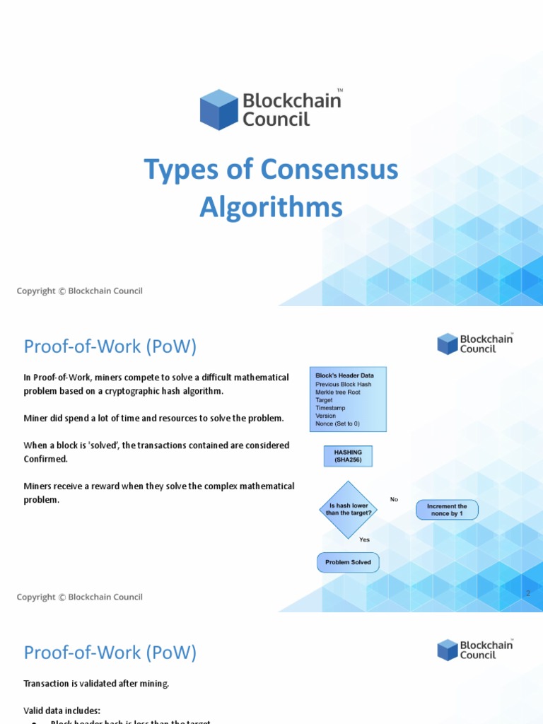8.3 Types of Consensus Algorithms | PDF | Cryptocurrency | Computer ... 8.3 Types of Consensus Algorithms | PDF | Cryptocurrency | Computer ...