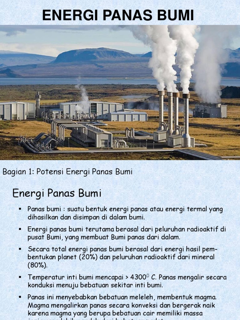 Potensi Energi Panas Bumi Terbaru | PDF