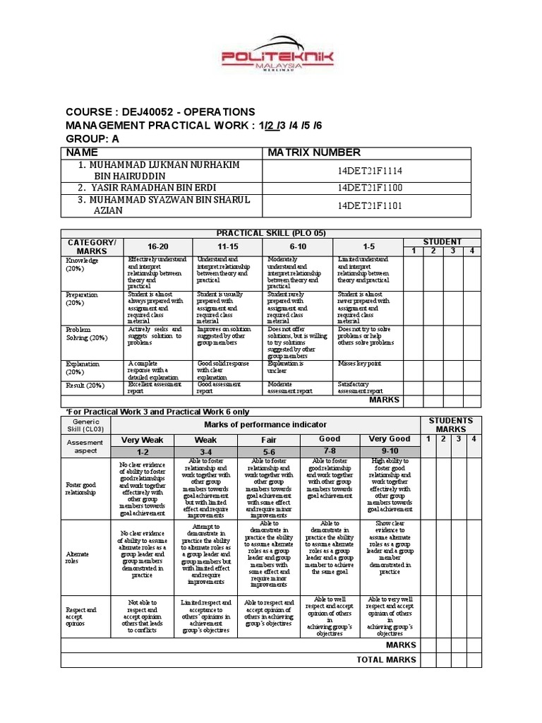 Practical Work 2 OM | PDF