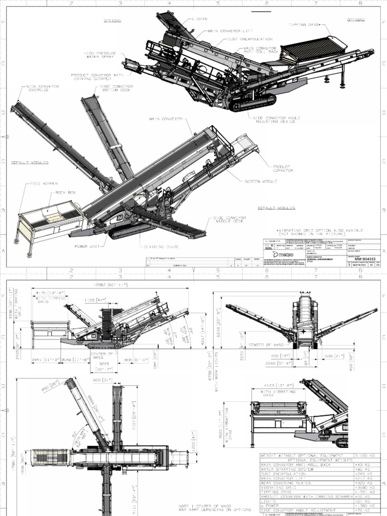 Metso ST4.8 Mobile Screener Layout | PDF | Equipment | Secondary Sector ...