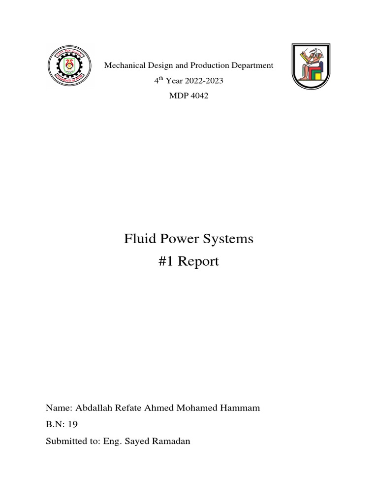 Abdallah Refate Ahmed - Bn.19 - Report#1 | PDF | Technology & Engineering
