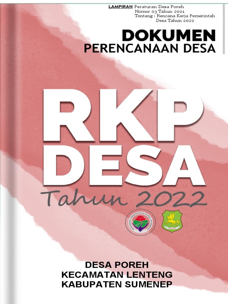 RKP Desa Poreh Tahun 2022 - Rev 1 | PDF
