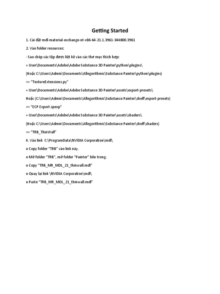 Getting Started (Cài Đặt) | PDF