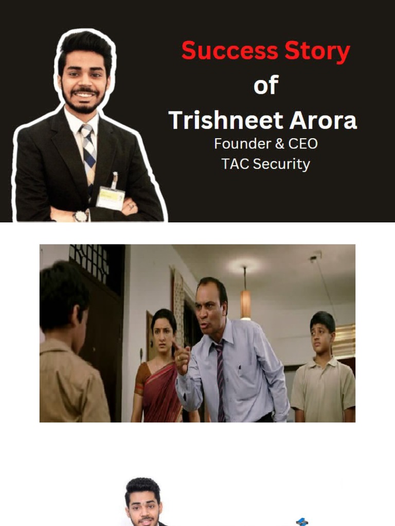 Success Story of Trishneet Arora | PDF Success Story of Trishneet Arora | PDF