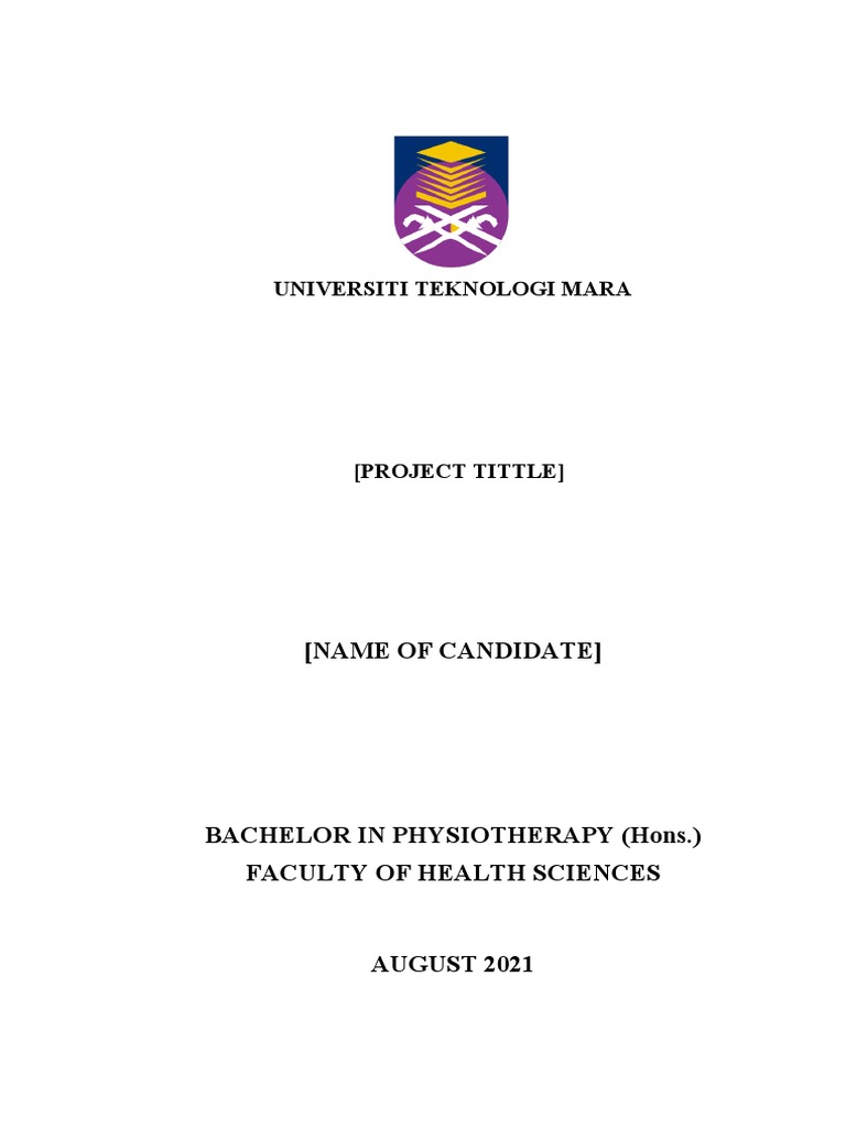 HPY590 Report Template Manuscript Format 2021v | Download Free PDF ...