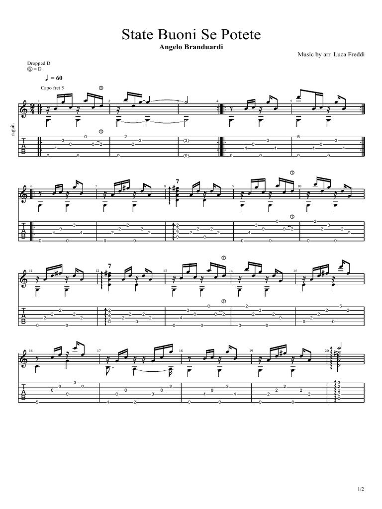 Pagine da Angelo Branduardi - State Buoni Se Potete | PDF