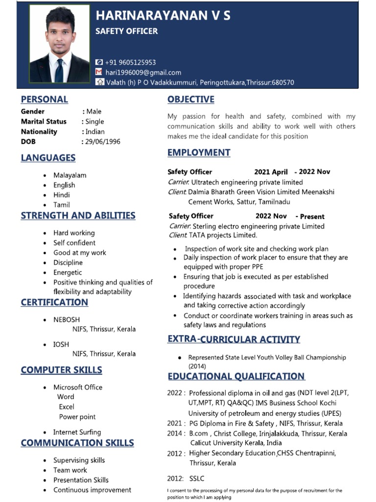 Hari CV - With Certificates | PDF