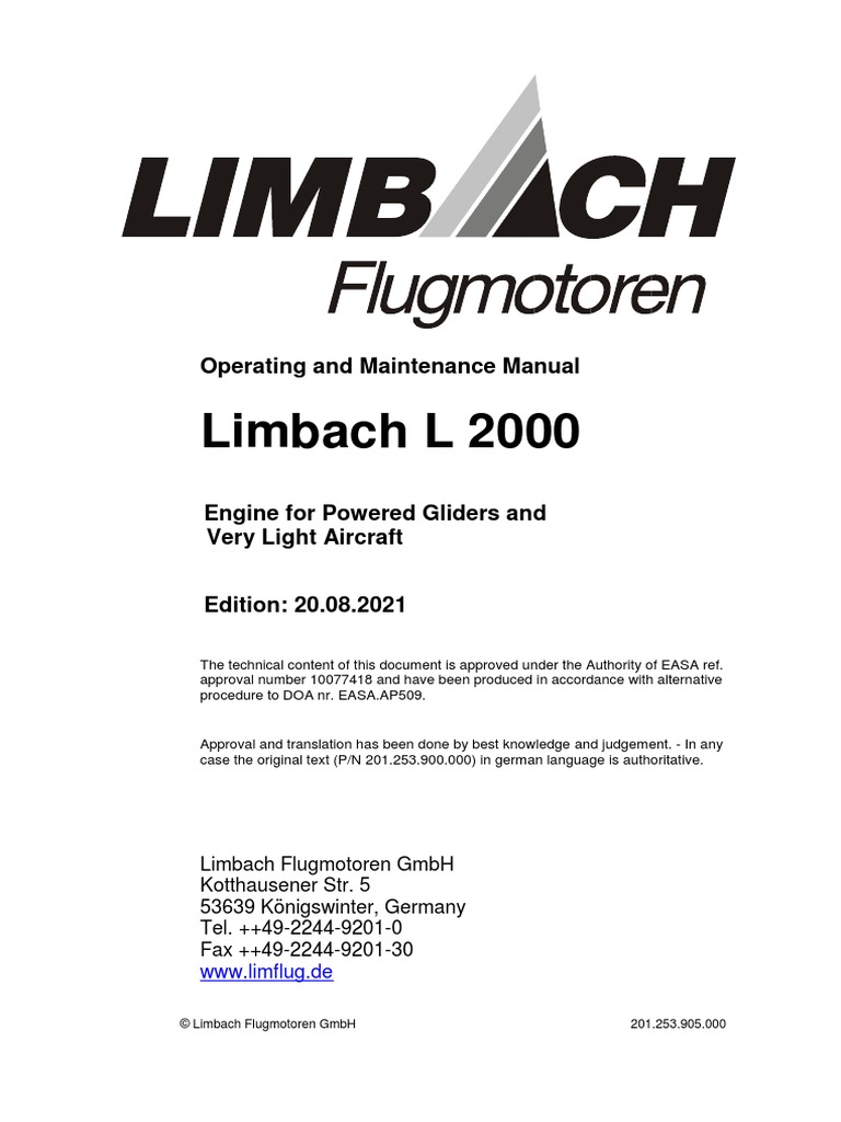 limbach-l2000-all-operatingandmaintenancemanual-en | PDF | Engines ...