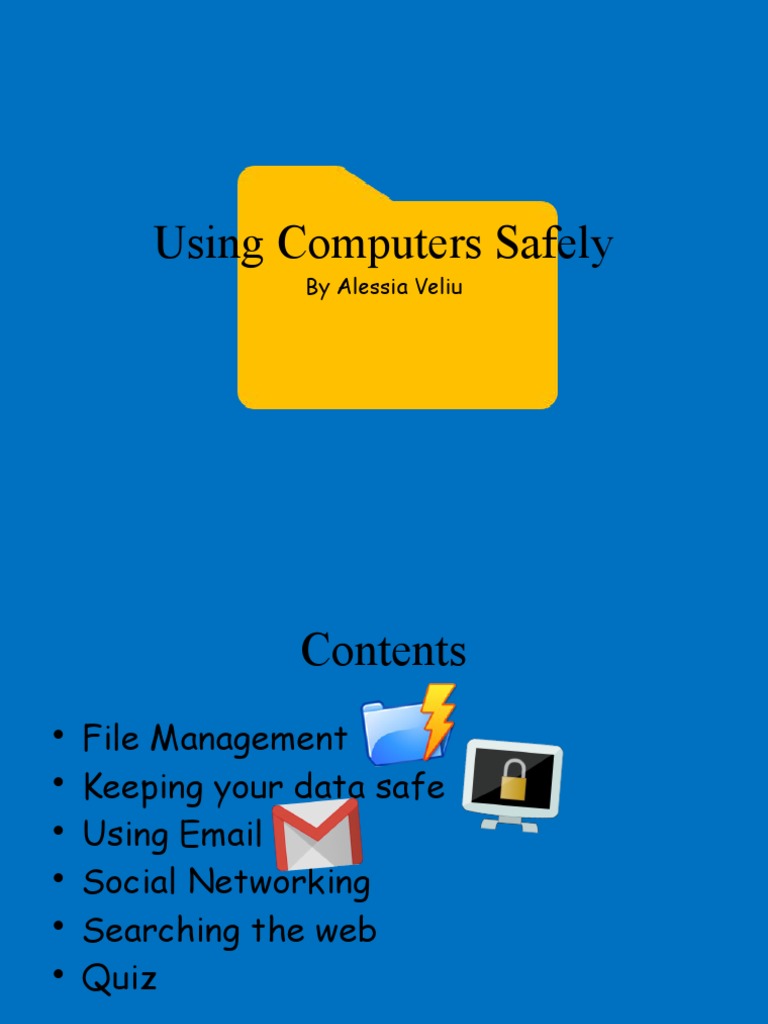 EDQORHKQ - Using Computers Safely For Year 7 - Template | PDF