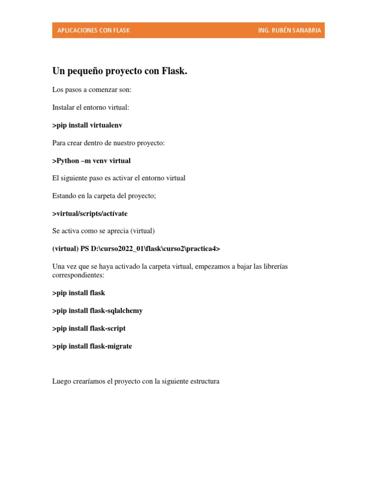Proyecto Flask | PDF | Desarrollo web | Ingeniería de Sistemas