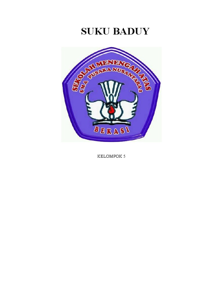 Logo Suku Baduy dan Kearifan Lokal | PDF