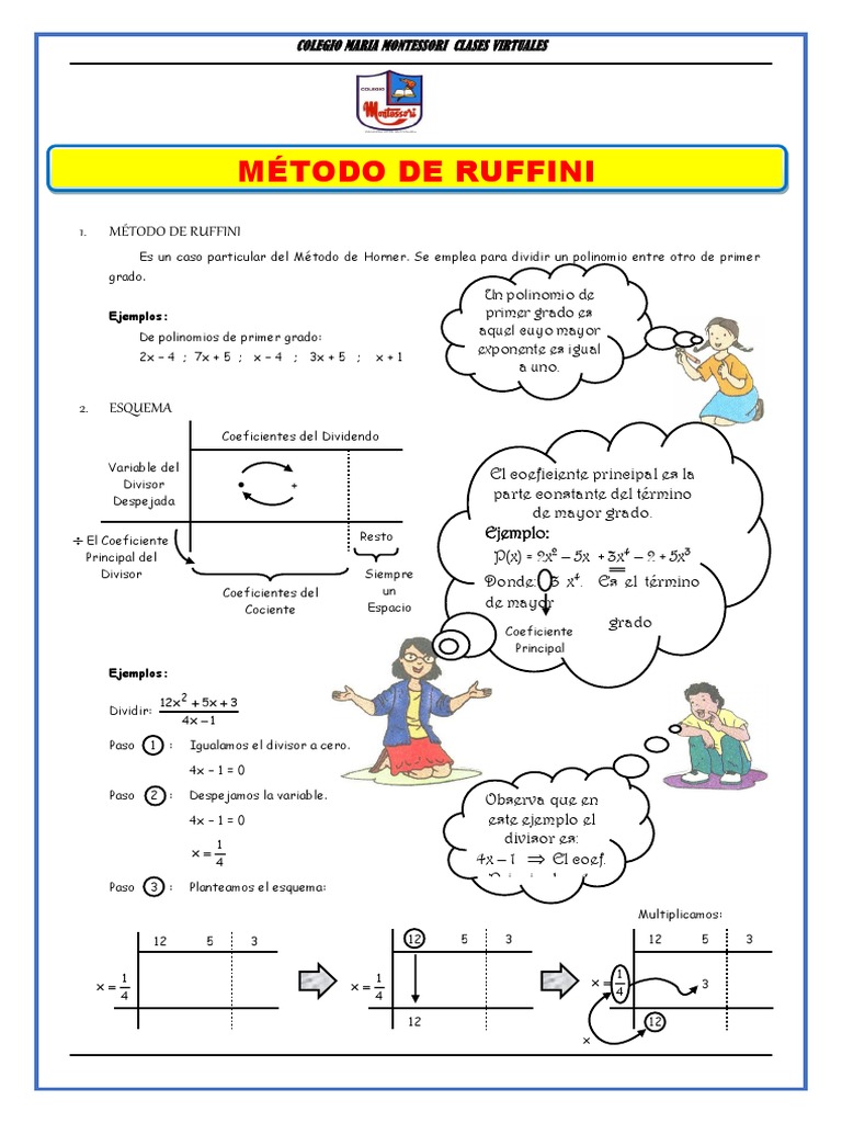 Método-de-Ruffini 105 | PDF | Álgebra | Ciencia computacional