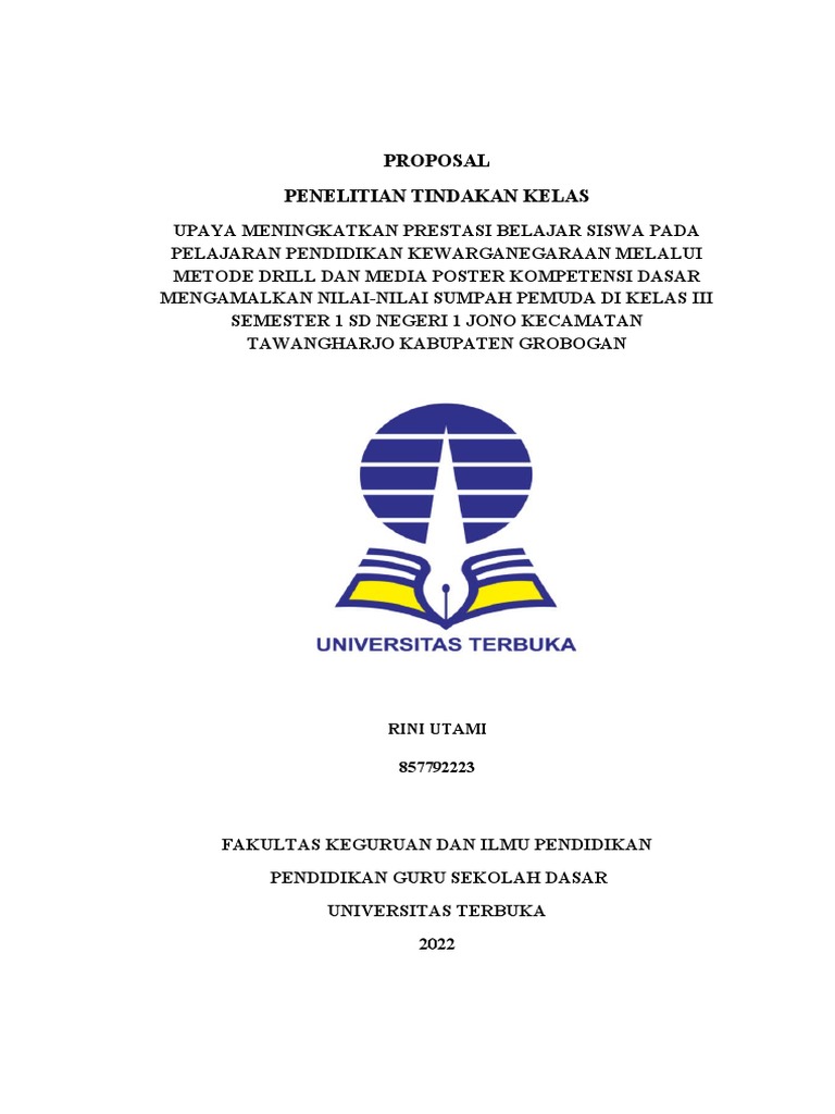 Proposal PTK Rini Utami | PDF