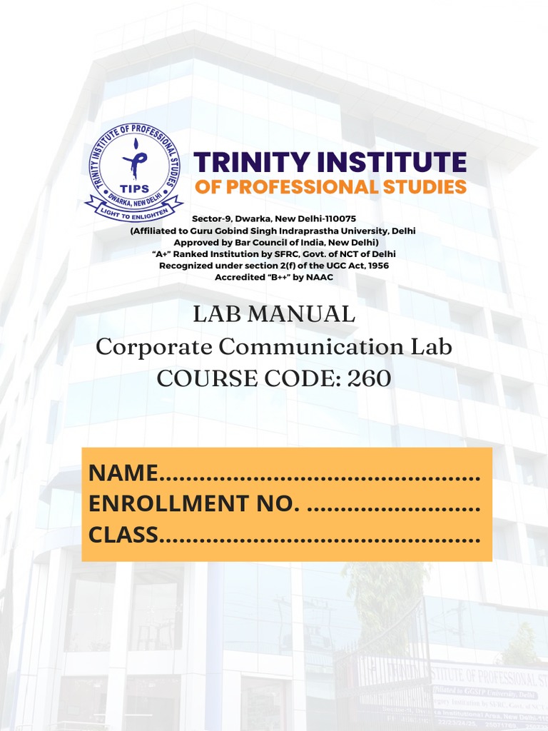 Corp Comm Lab Manual Final | PDF | Communication | Mass Media