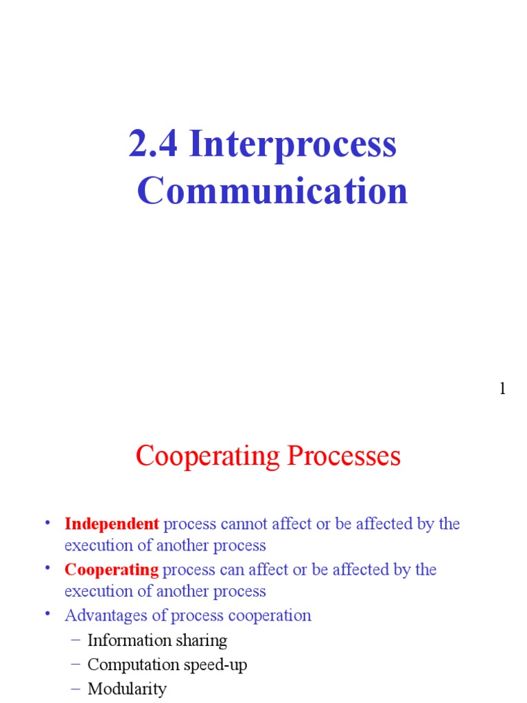 IPC New | PDF | Process (Computing) | Computer Science IPC New | PDF | Process (Computing) | Computer Science