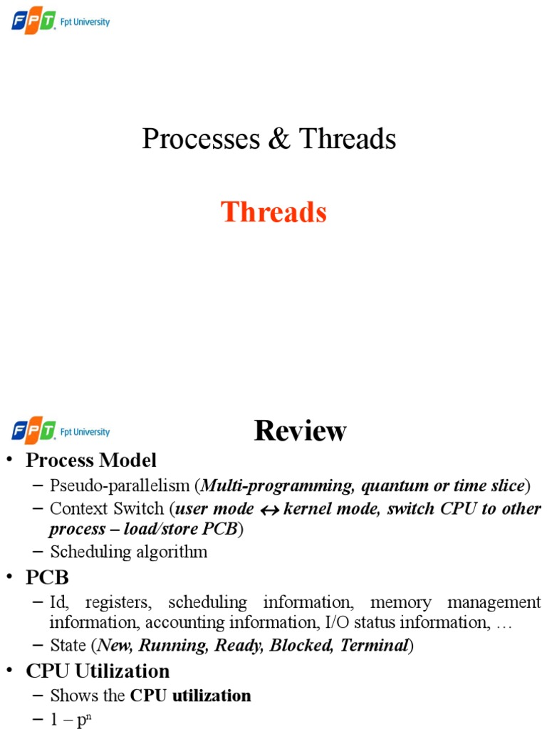 Threads Pdf Thread Computing Process Computing