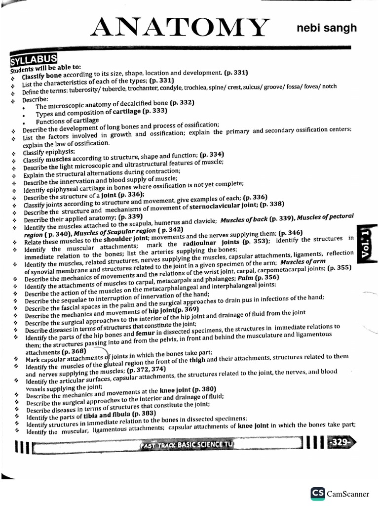 Msk Anatomy Nsu | PDF