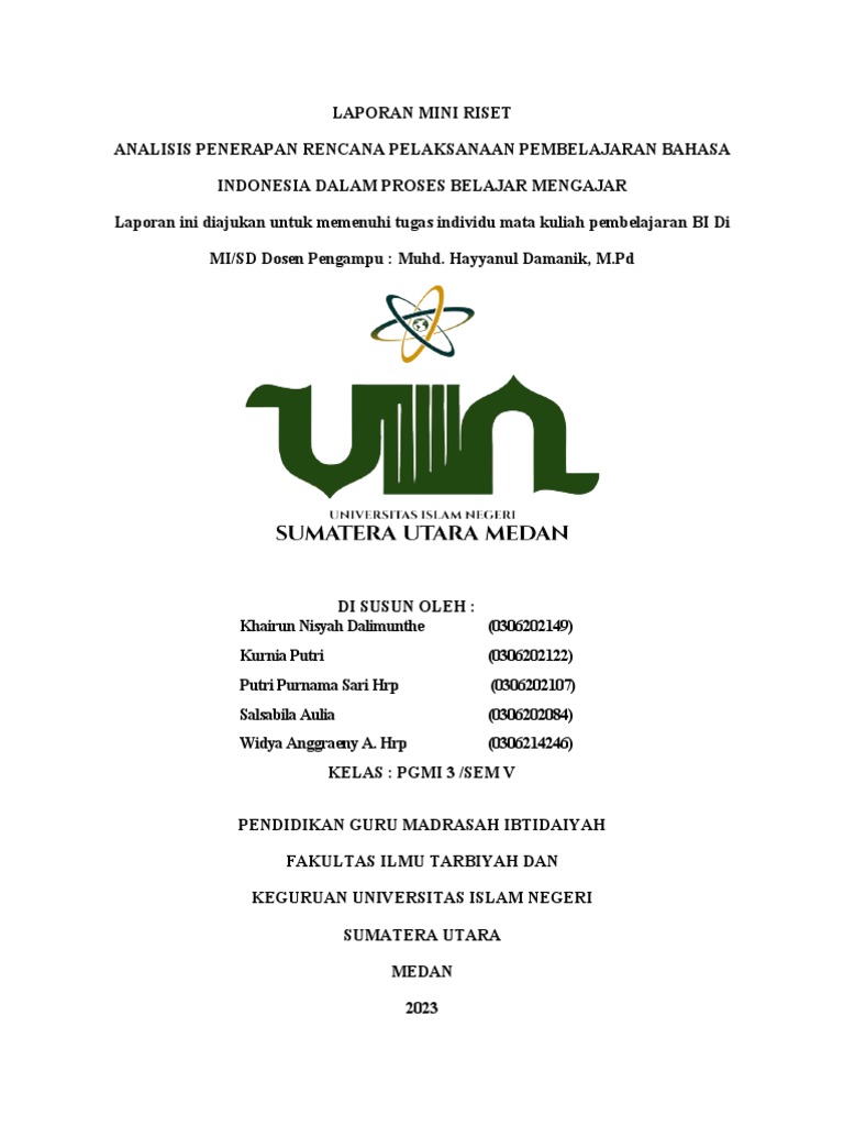 Laporan Mini Riset Bi | PDF