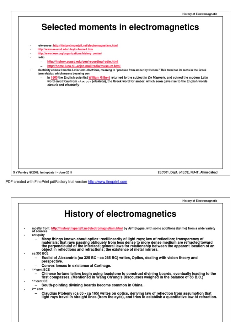 EC501_1_intro_history [Compatibility Mode] | PDF | Telegraphy ...