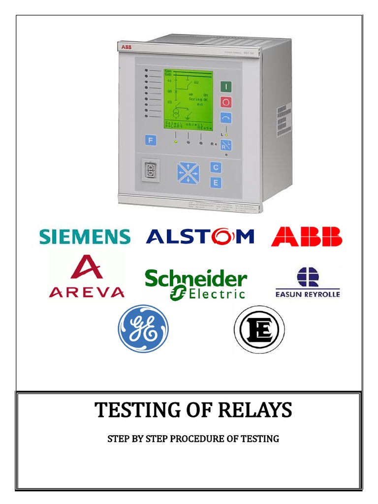 Testing of Relays and Detailed Procedure | PDF | Electric Generator | Relay
