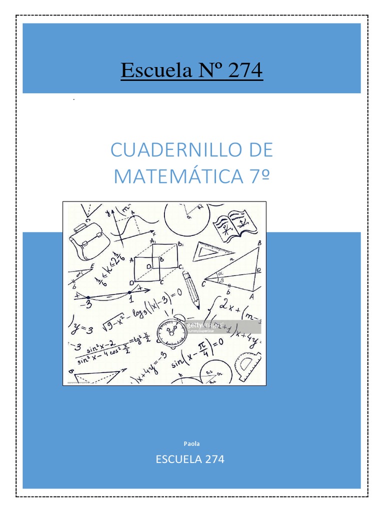 Cuadernillo Matematica | PDF