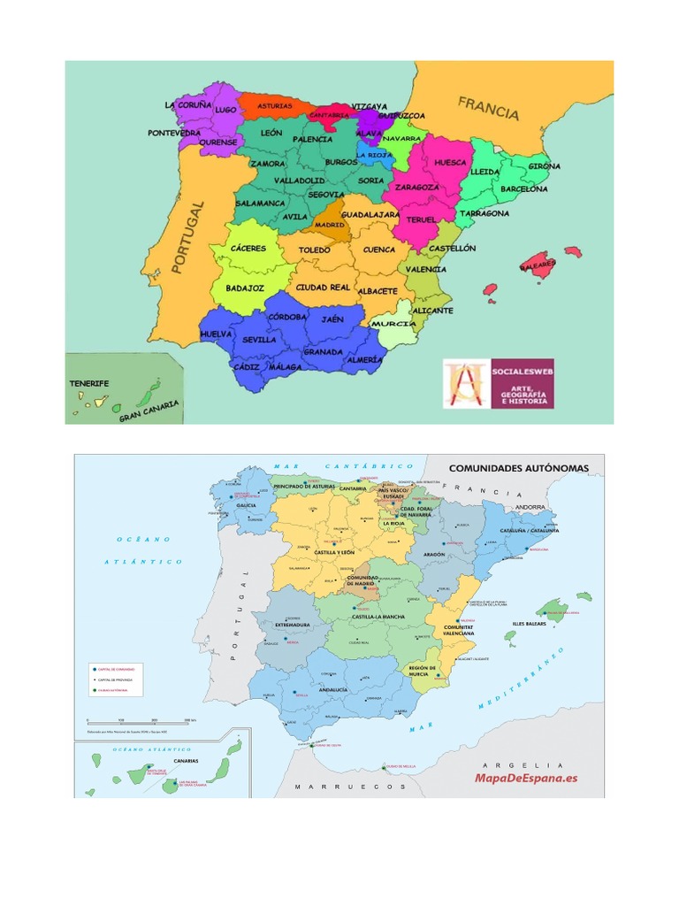 Mapa de Las Autonomias | PDF
